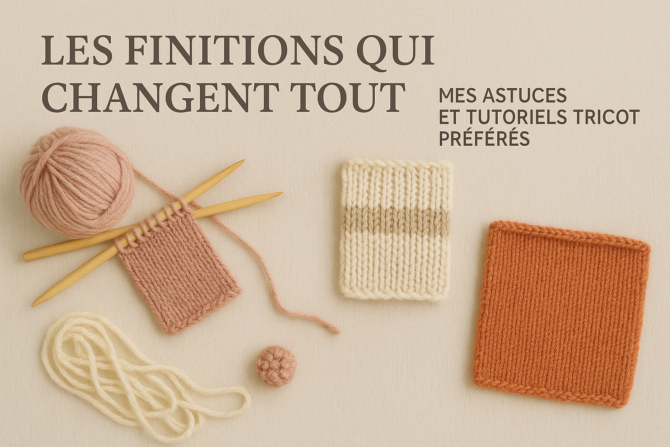 Tutoriel tricot : montage, rabattage et finitions parfaites